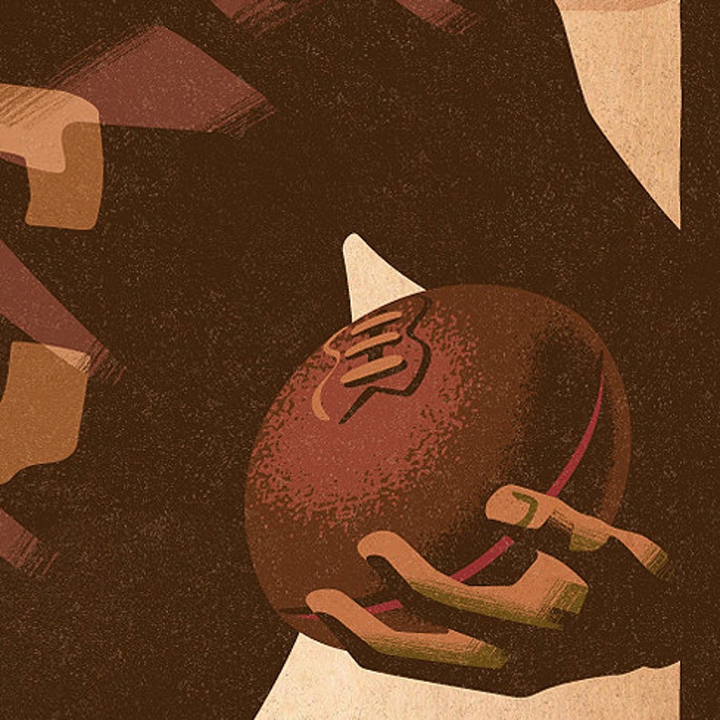 Cleveland Bulldogs Giclee Print Unframed. - Etsy