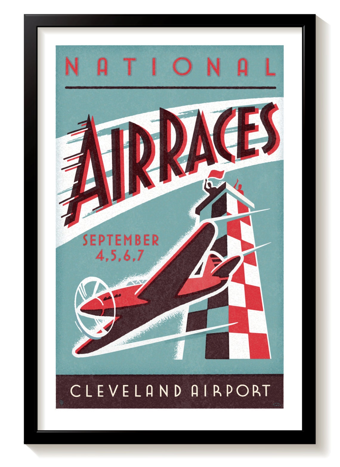 Cleveland National Air Races Giclee Print Unframed - Etsy
