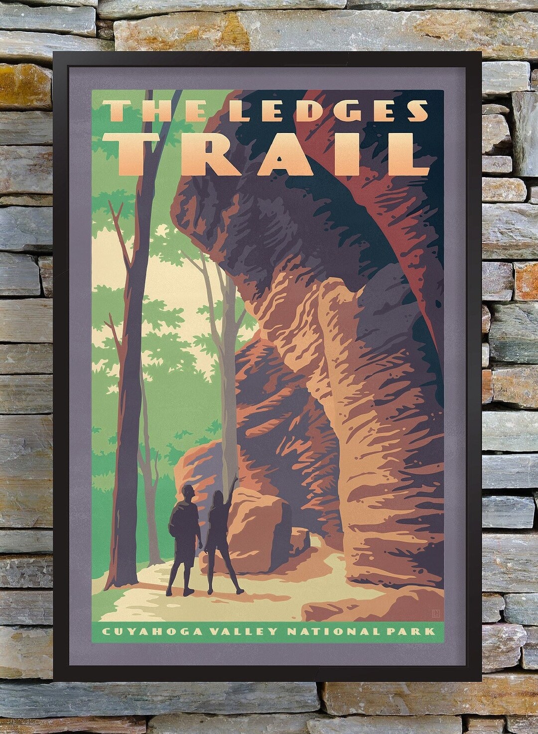 The CVNP Ledges Trail Giclee Print Unframed - Etsy