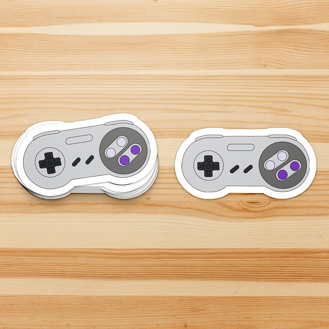 Super Nintendo controller sticker, old school gamer sticker - Etsy.de