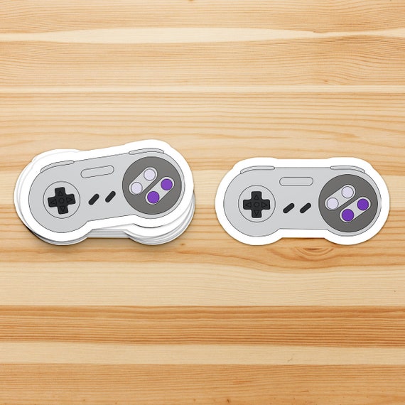 Super Nintendo controller sticker old school gamer sticker - Etsy