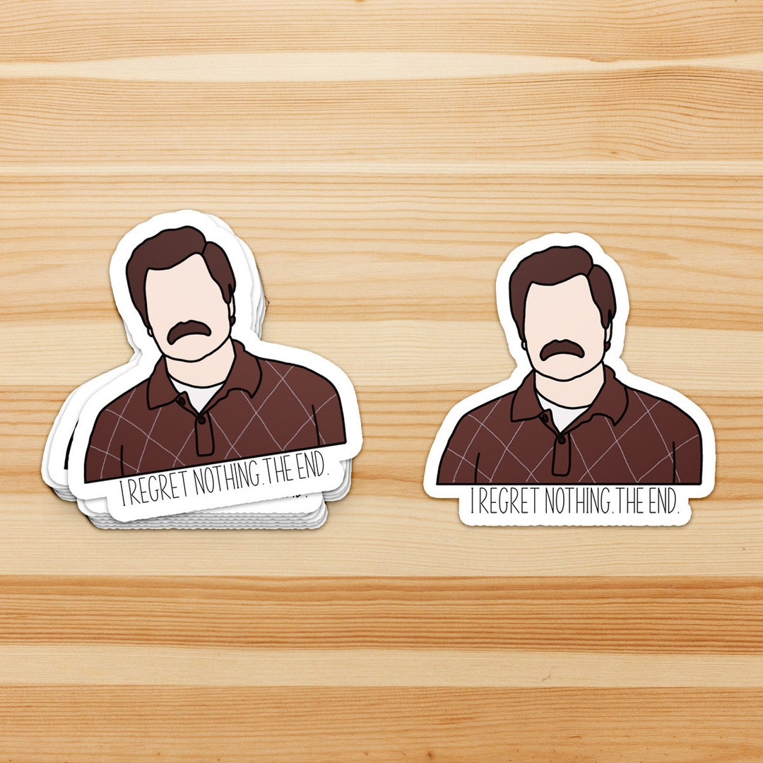 Ron Swanson Sticker, Parks & Rec Sticker - Etsy