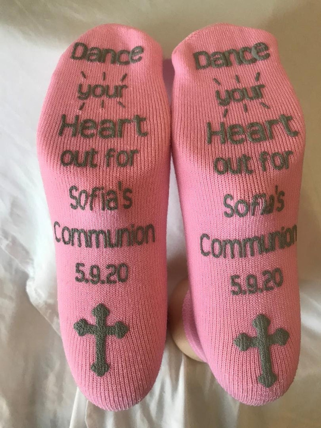 First Communion Sock Favors *FREE CUSTOM Design*-communion Sock Favors ...