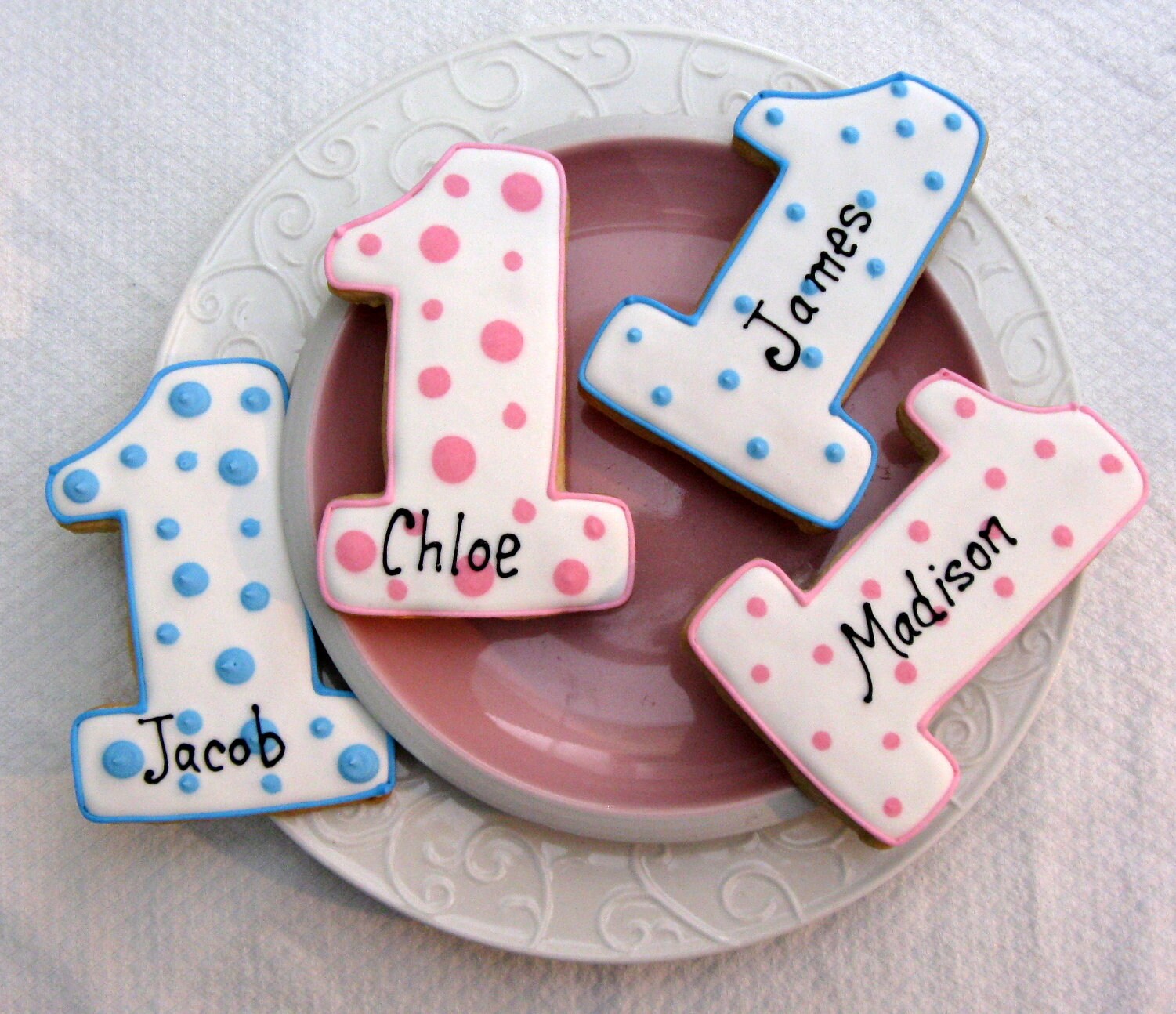 First Birthday Cookie Favors, set of 15 1st Birthday Cookies, Cookies ...