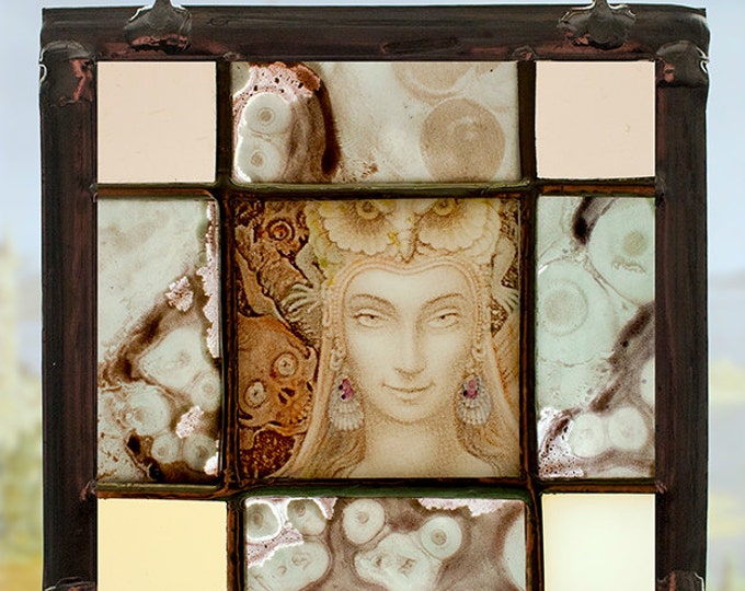 Hekate, Hecate Stained Glass, Hekate Suncatcher, Moon, Magic, Kilnfired ...