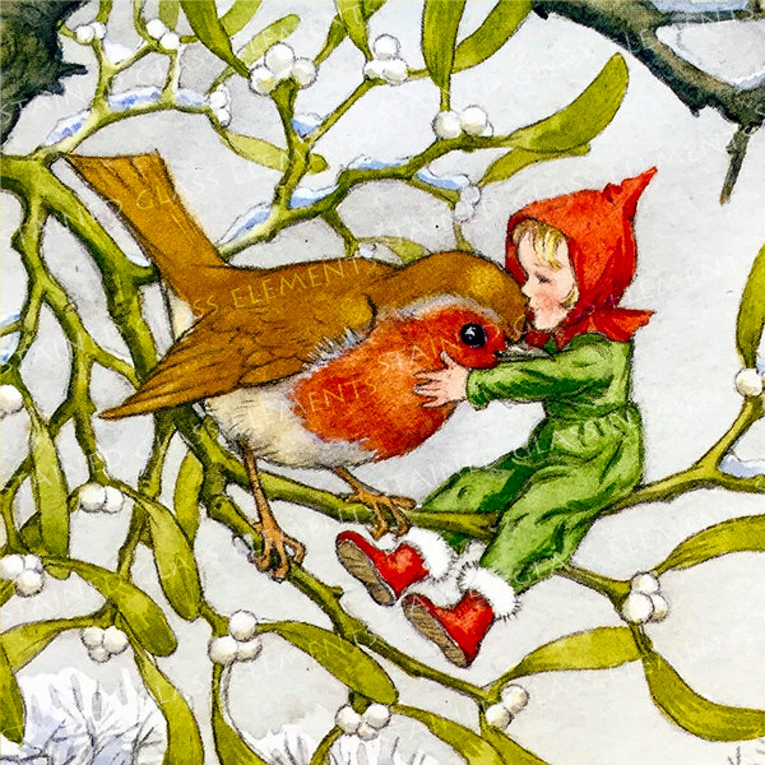 Fairy and Robin Ceramic Decal Waterslide Transfer for Ceramics Tiles ...