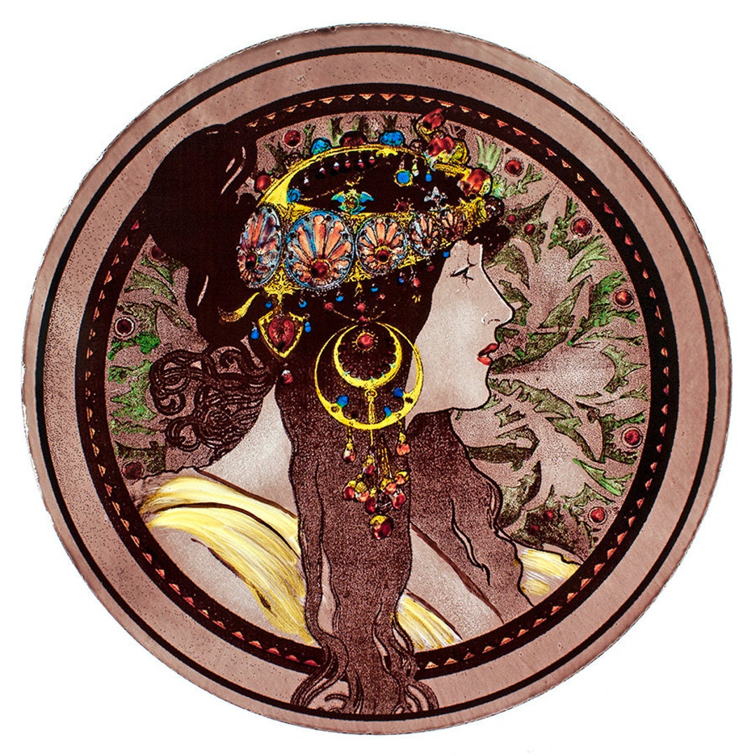 Mucha, Mucha Stained Glass, Mucha Semi Finished, Mucha Roundel, Mucha ...