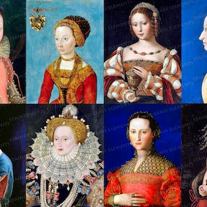 Renaissance Portraits Ceramic Decals Waterslide Transfer for Decoration ...