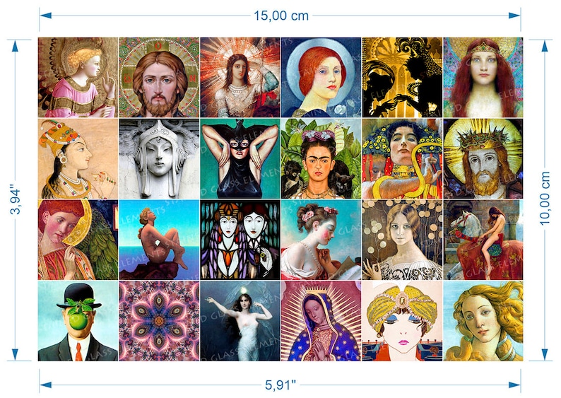 Ceramic Decals Miscellaneous Spiritual Exotic Beauty Fusible Art ...