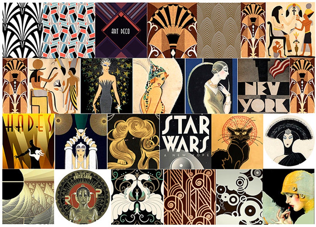 Ceramic Decals, Art Deco, Fusible Transfers, Decal Sheet, Ceramic Decal ...