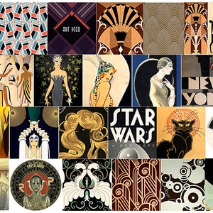 Ceramic Decals, Art Deco, Fusible Transfers, Decal Sheet, Ceramic Decal Sheet, Art Deco Ceramic ...