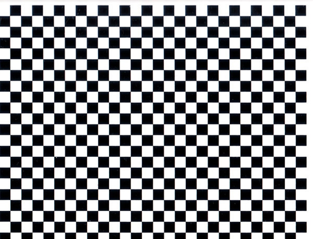 Black Ceramic Decal Checkerboard Motif Available Two Sizes 0.5-10mm the ...