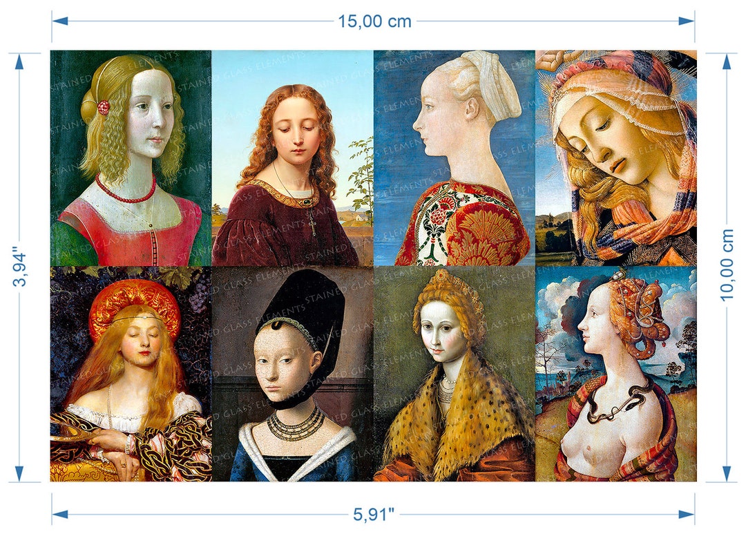 Renaissance Portraits Ceramic Decals Waterslide Transfer for Decoration ...