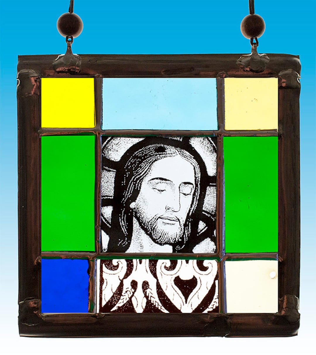 Jesus Christ Stained Glass, Jesus Christ Portrait, Christus Vitrail ...