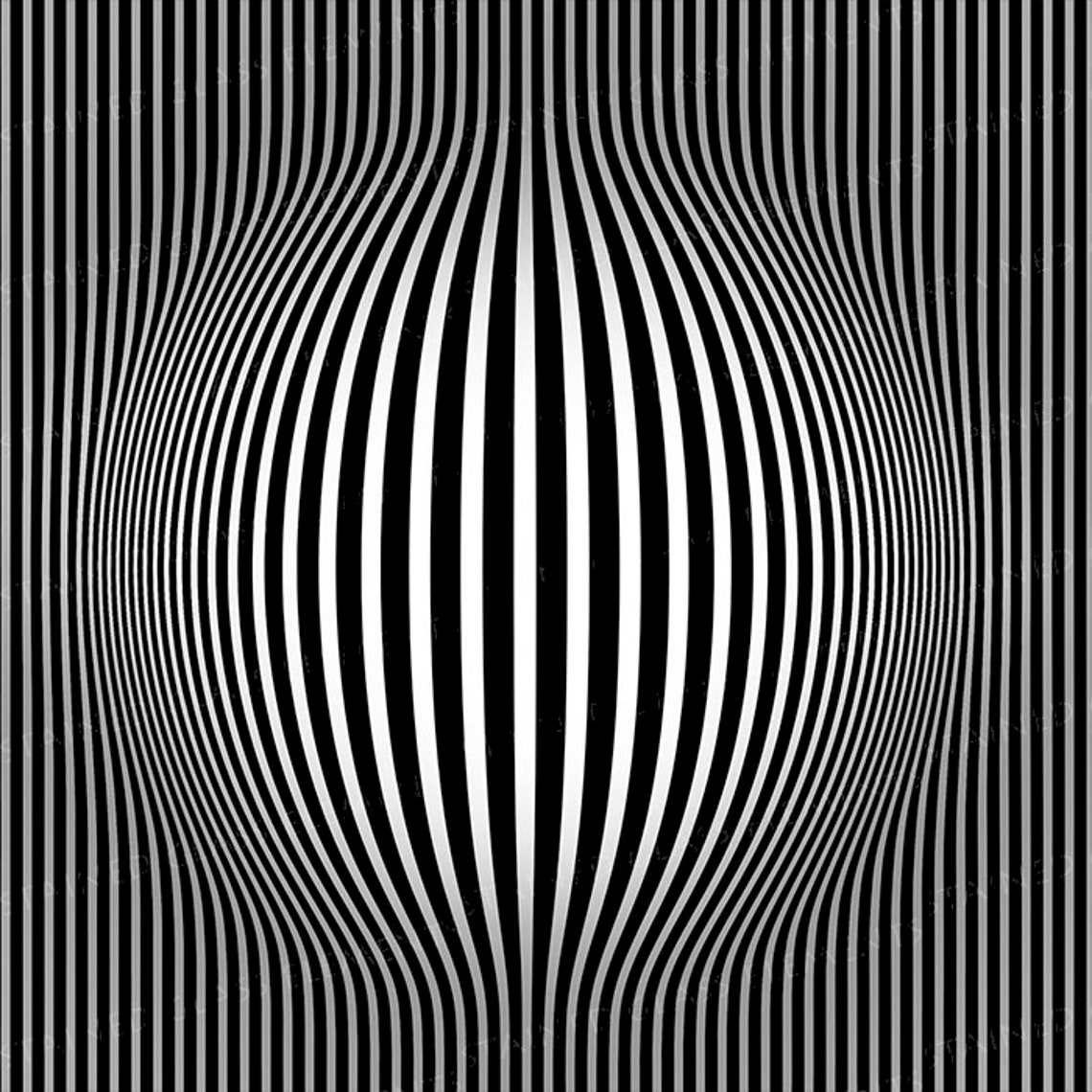 Optical Illusion Black Ceramic Decal Waterslide Transfer - Etsy