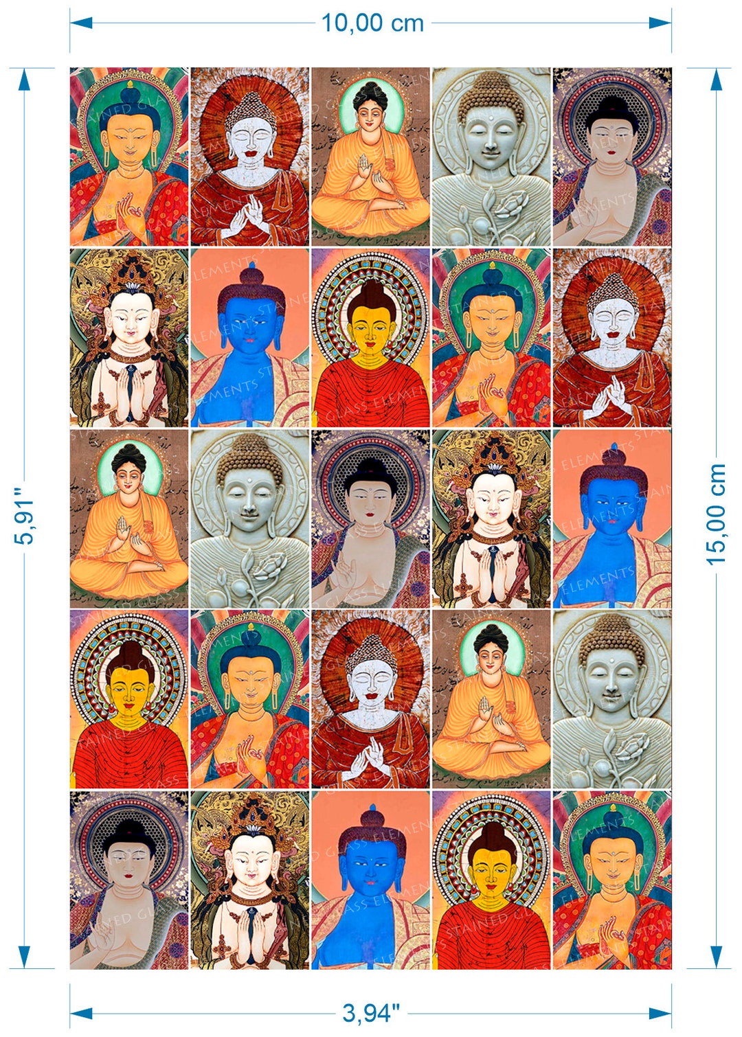 Buddha Ceramic Decals Waterslide Transfers for Decoration of Ceramics ...