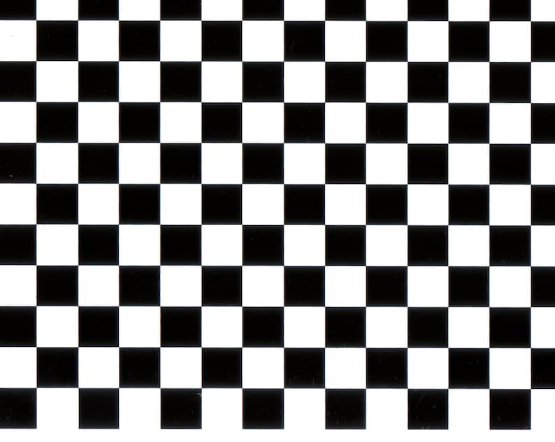 Black Ceramic Decal Checkerboard Motif Available Two Sizes - Etsy