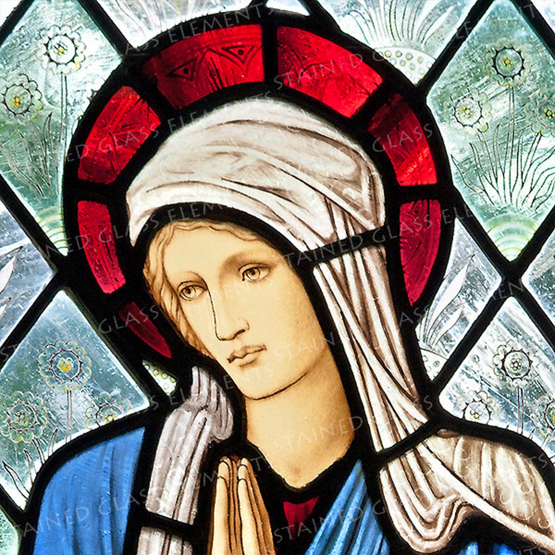 Madonna, Pre-raphaelite Decal, Ceramic Decal, Stained Glass, Decals for ...