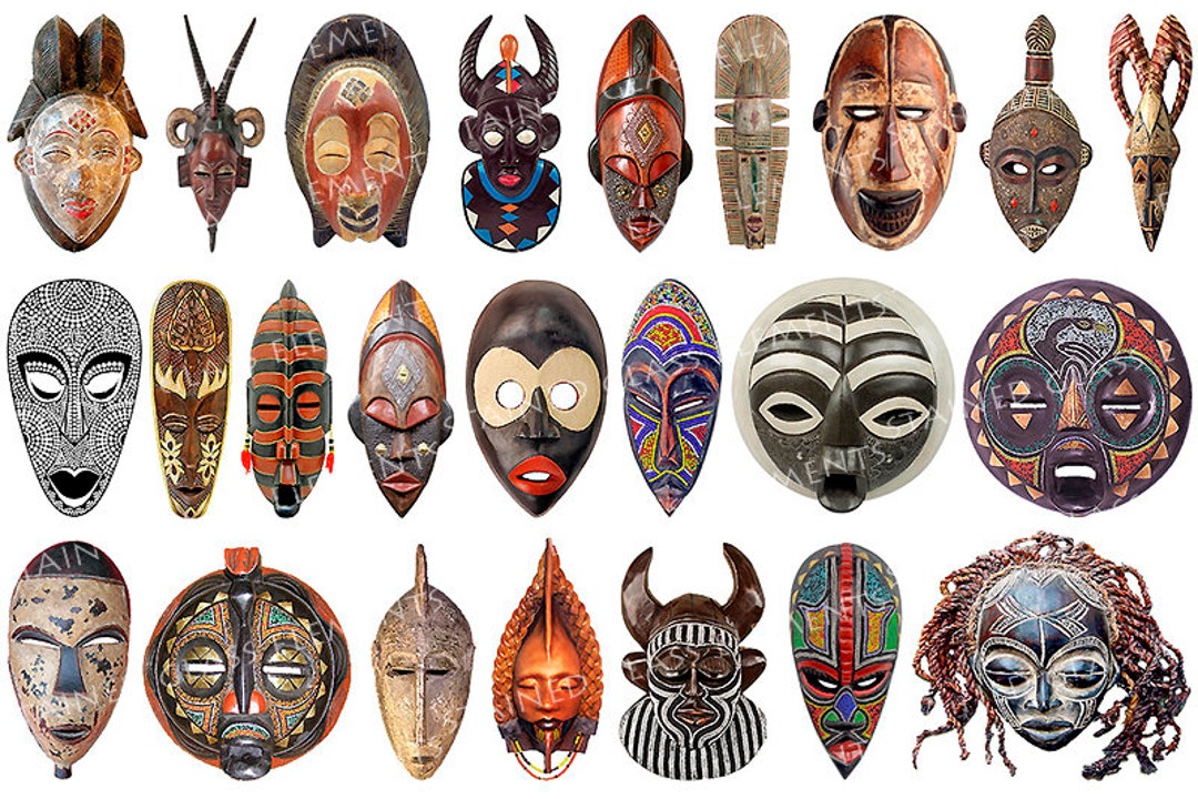 African Masks, Ceramic Decals, Masks Ceramic Transfer, Mask, Ritual ...