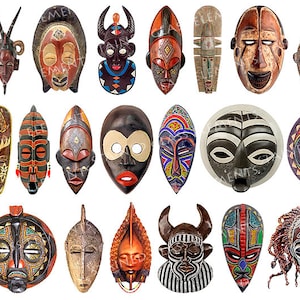 African Masks Ceramic Decals Masks Ceramic Transfer Mask - Etsy