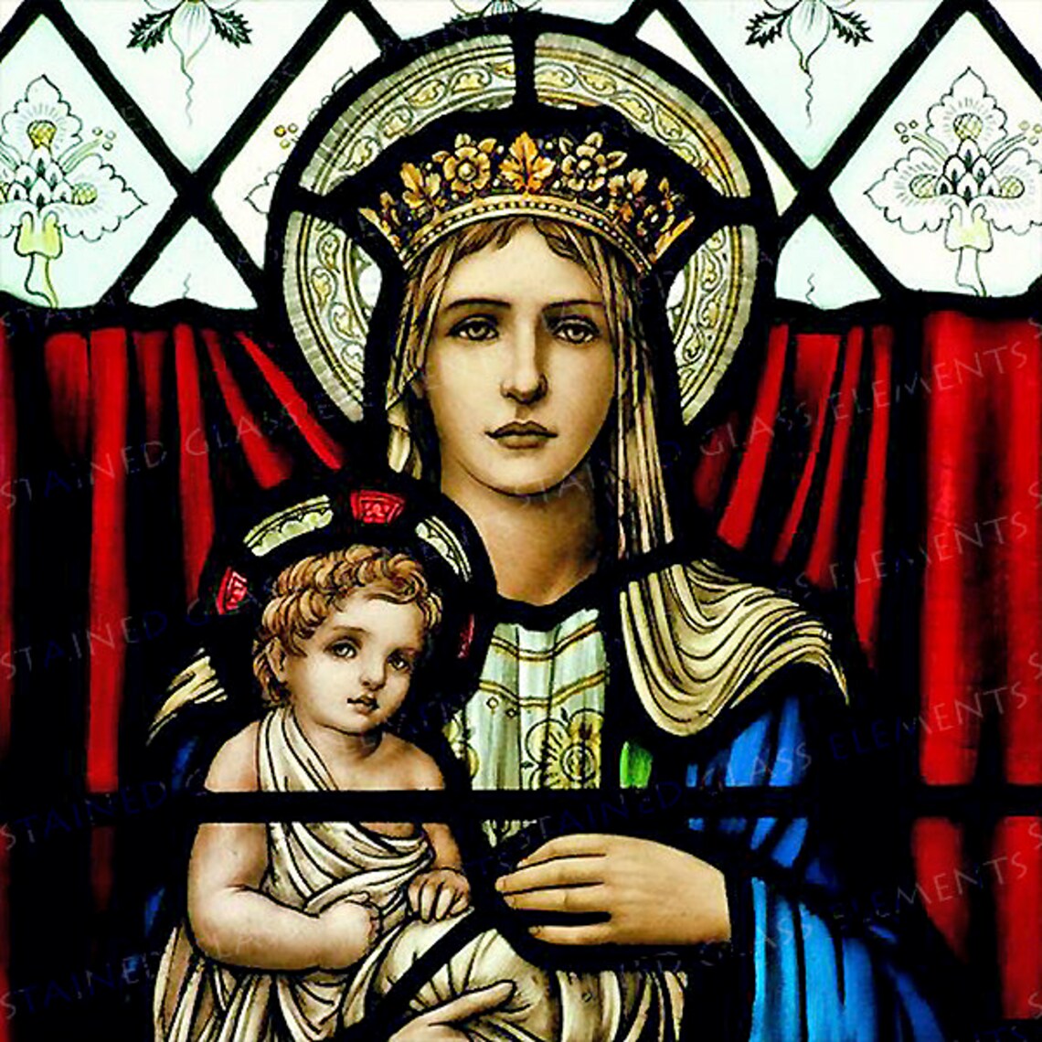 Mother and Child Pre-raphaelite Decal Ceramic Decal Stained - Etsy