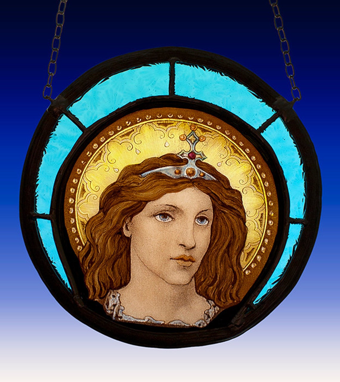 Engel gezicht engel gebrandschilderd glas in lood klassiek | Etsy