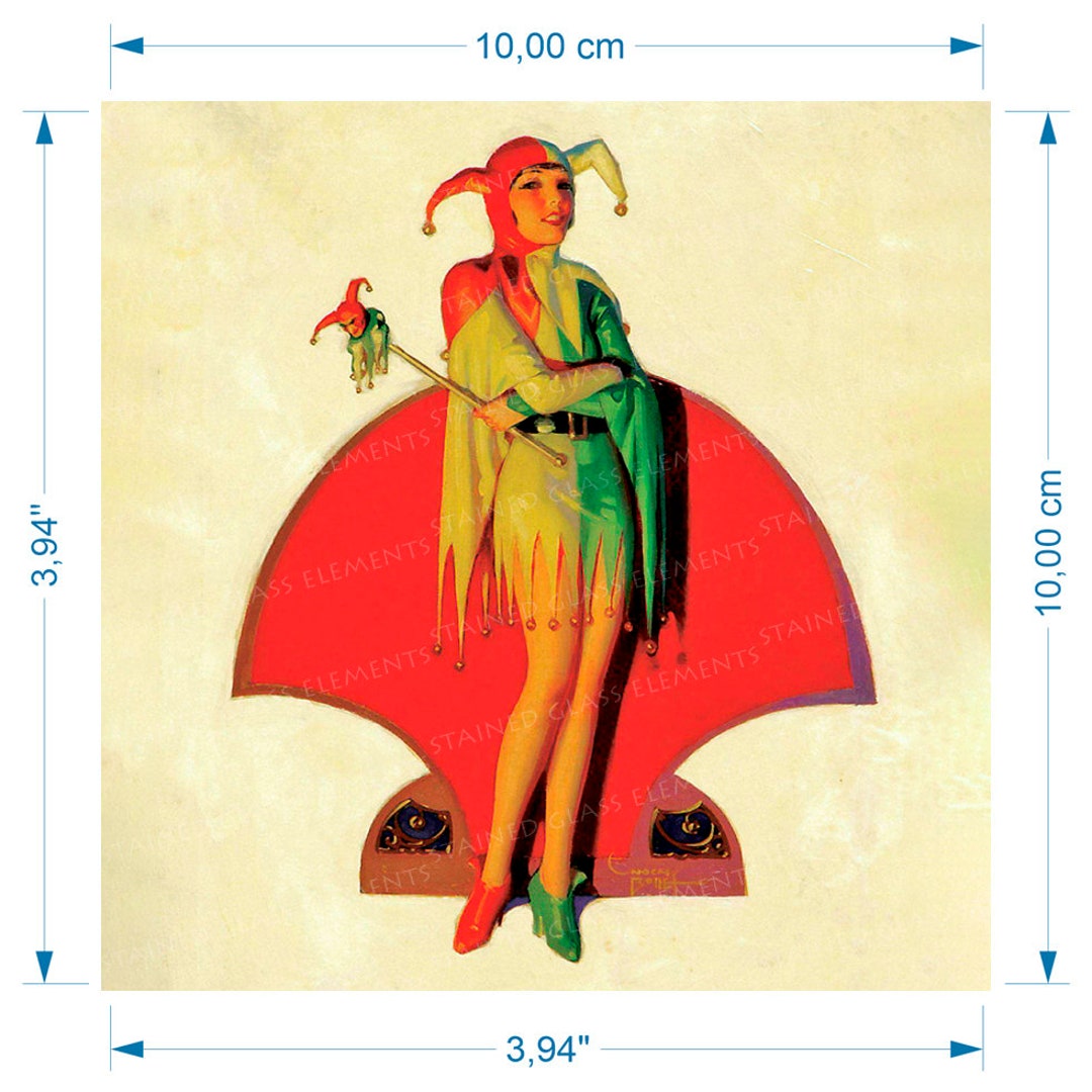 Jester Ceramic Decal for Ceramics Glassfusing Enameling Firing ...