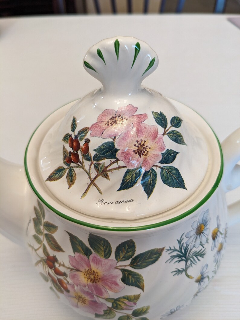 Vintage Caledonia Pottery Staffordshire, England, Botanical Flower, 4 ...