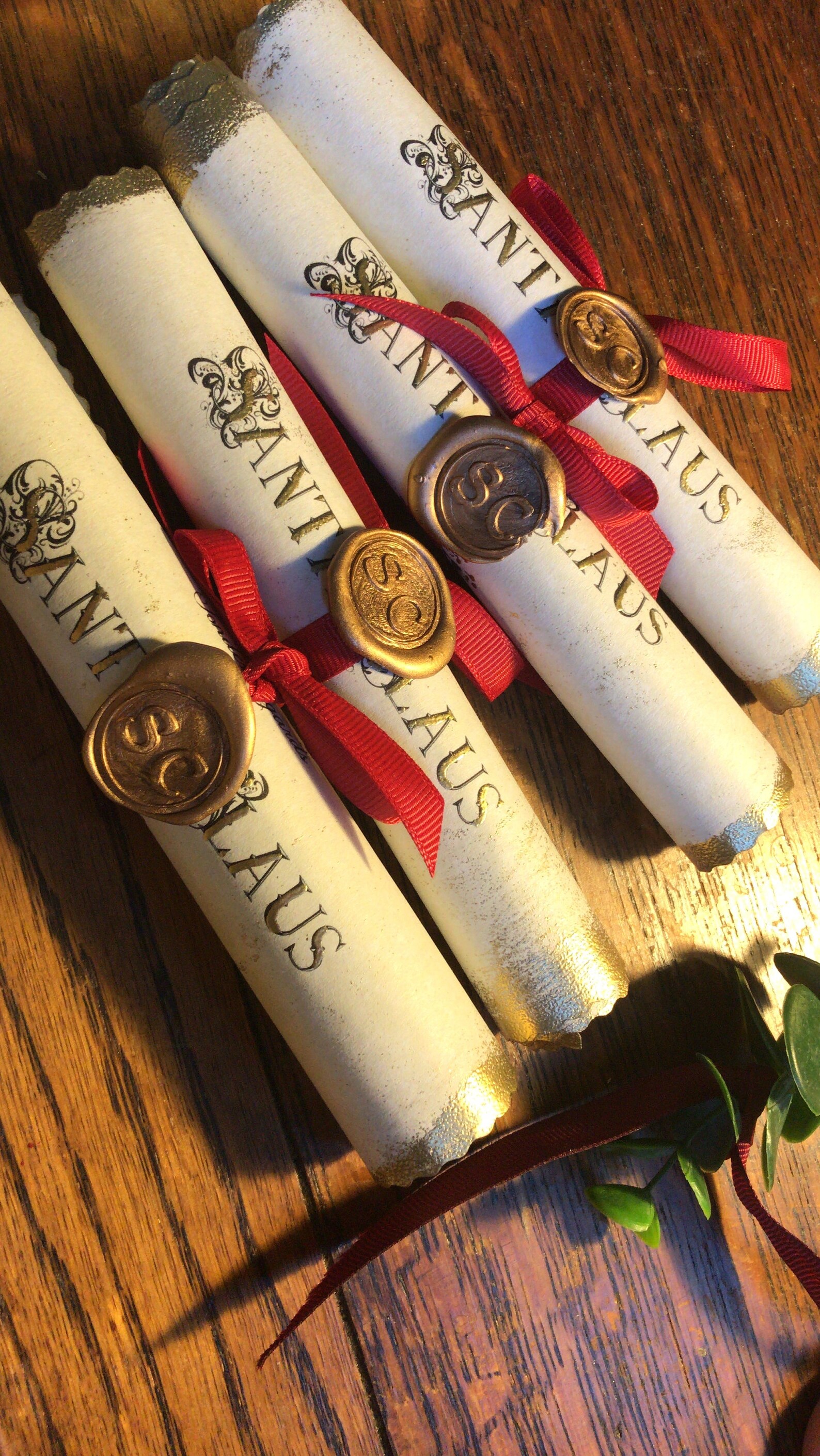 Miniture Scroll From Father Christmas/santa/elf - Etsy