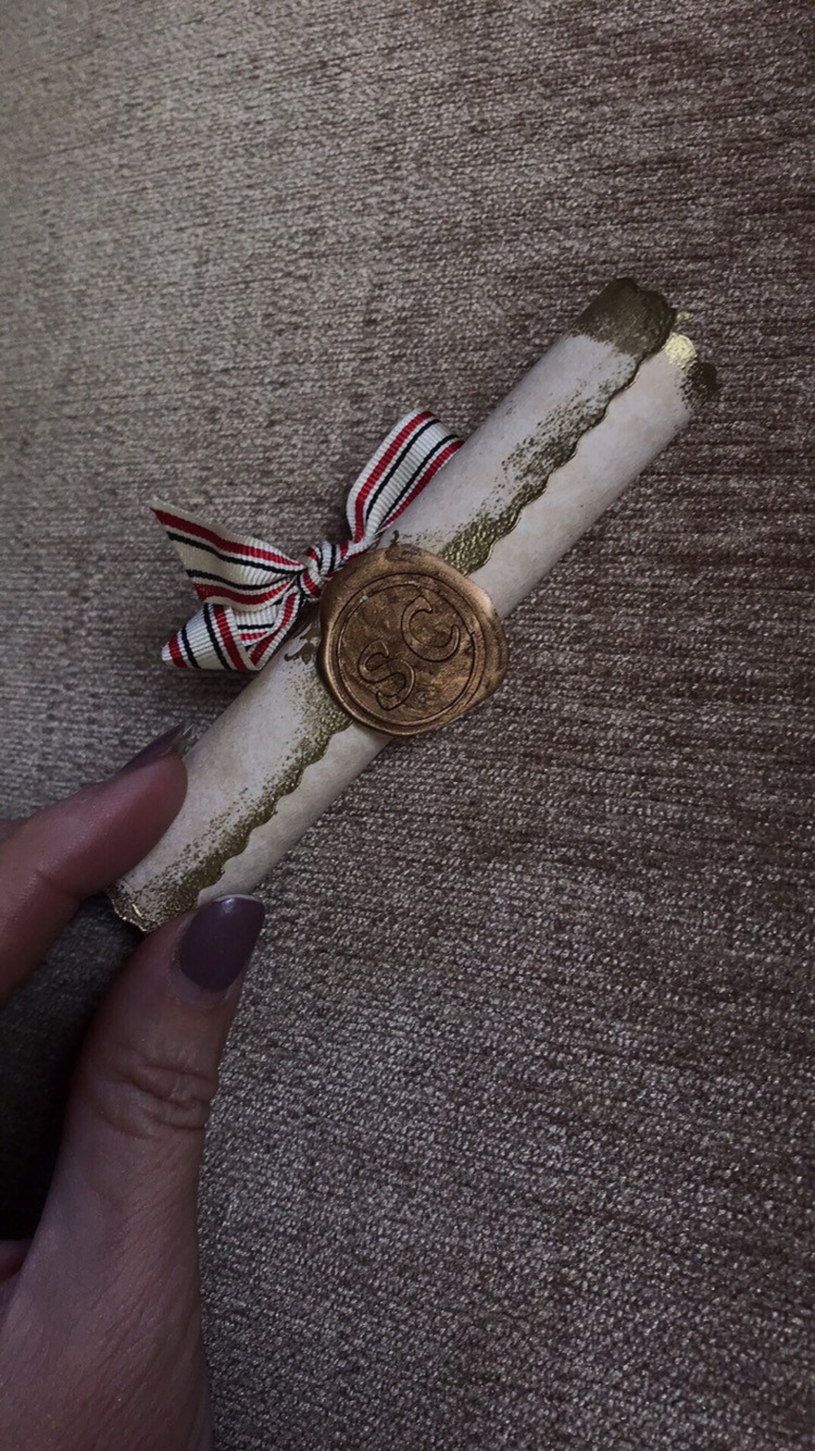 Miniture Scroll From Father Christmas/santa/elf - Etsy