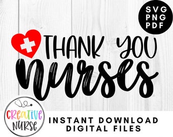 Instant Download SVG / Happy Nurses Week SVG File / Svg Pdf Png Cutting ...