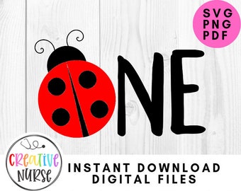 Ladybug One Svg - Etsy