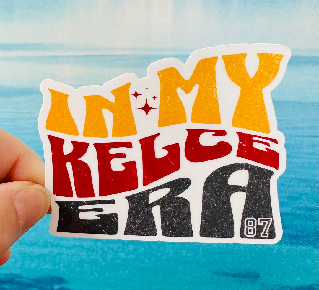 In My Kelce Era 87 Taylor and Travis Vinyl Sticker for Macbooks ...