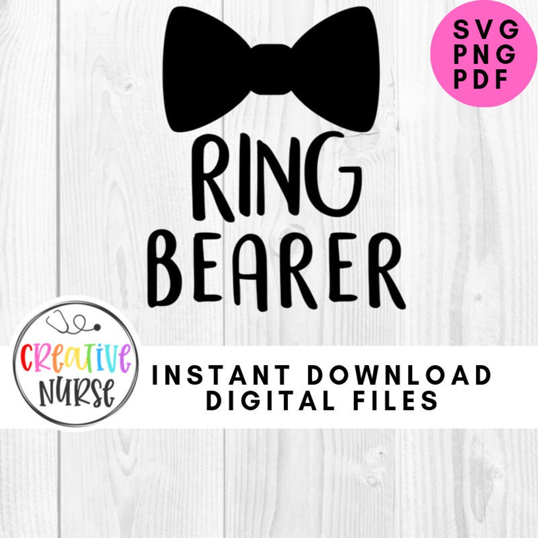 Instant Download Cut File / Ring Bearer Wedding SVG / Svg Pdf Png ...