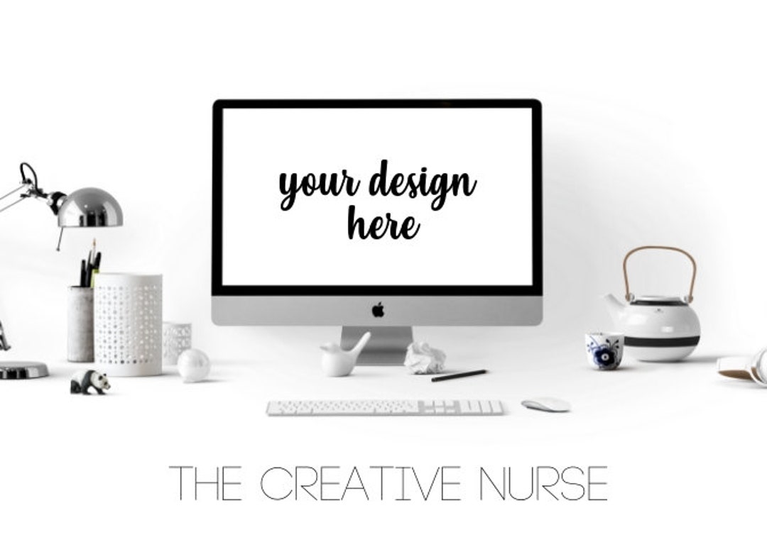 Instant Download / Computer Mockup Image / Branding Image / Desk Mockup ...