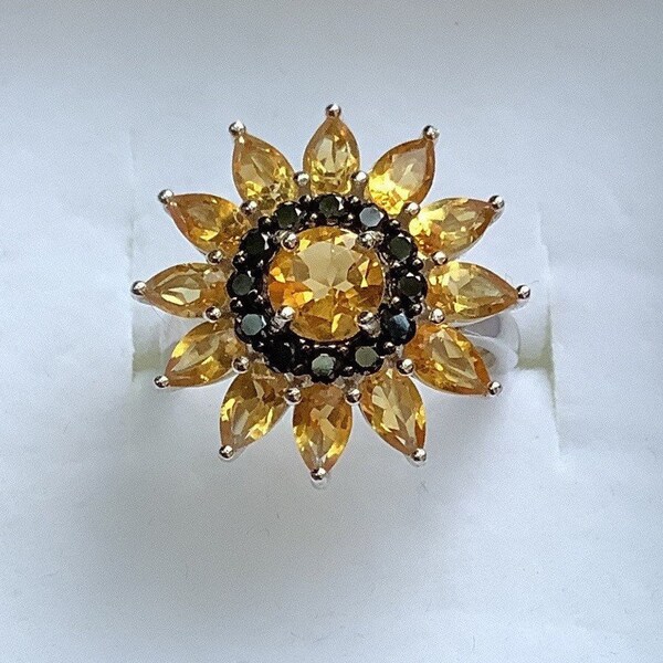 Sunflower Ring - Etsy