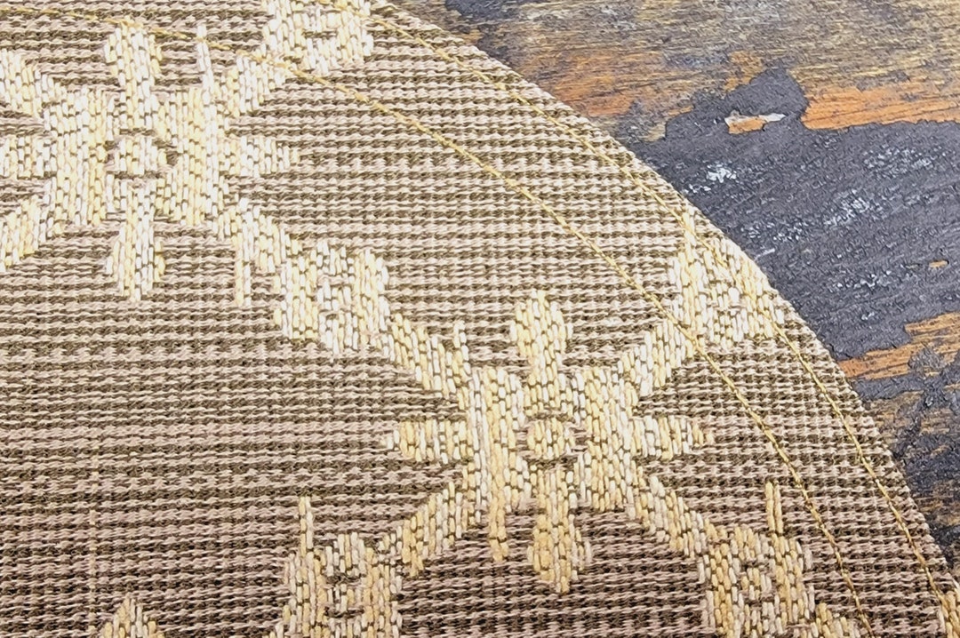 Round Table Topper Centerpiece Mat Placemat Runner Beige - Etsy