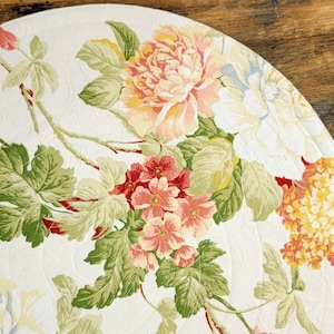 Custom Sized Round Quilted Centerpiece Mat/table Topper Spring Summer ...