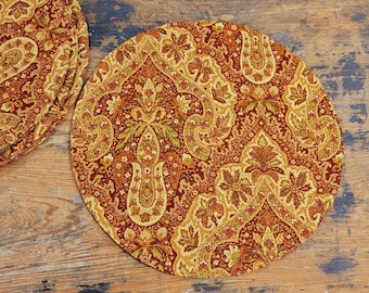 Burnt Orange Round Rugs - Etsy