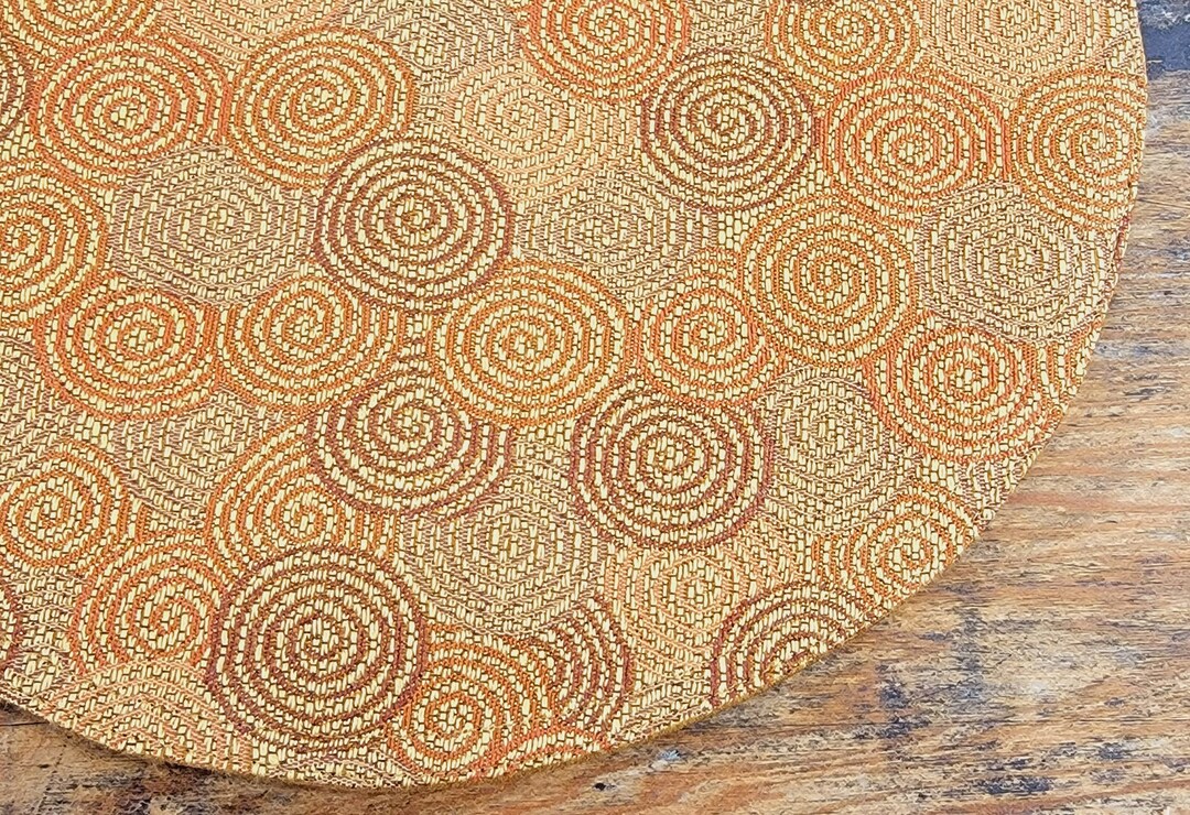 16" Round Table Topper/centerpiece Mat Neutral Gold Earth Tones - Etsy