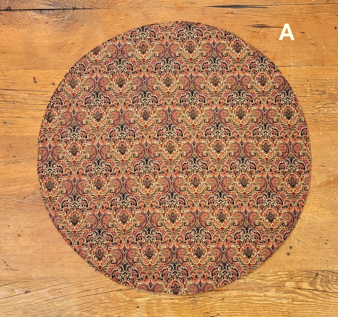 19" Round Quilted Table Runner Topper Centerpiece Mat Multicolor ...