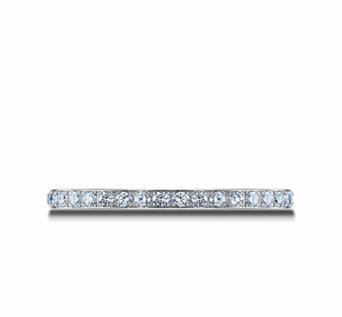 2mm Wedding Band, 2mm Eternity Band, 2mm Diamond Wedding Band, Eternity ...