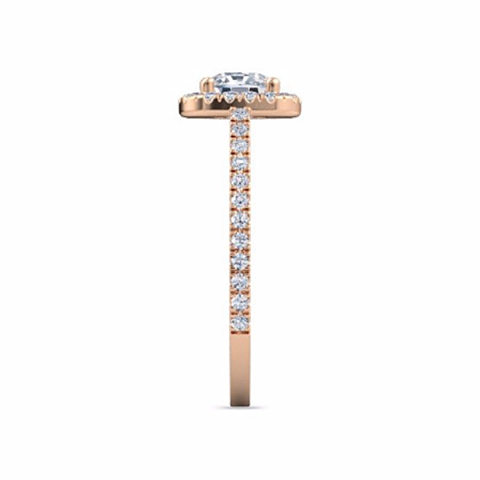 Rose Gold Cushion Cut Engagement Rings, Cushion Cut Engagement Rings ...