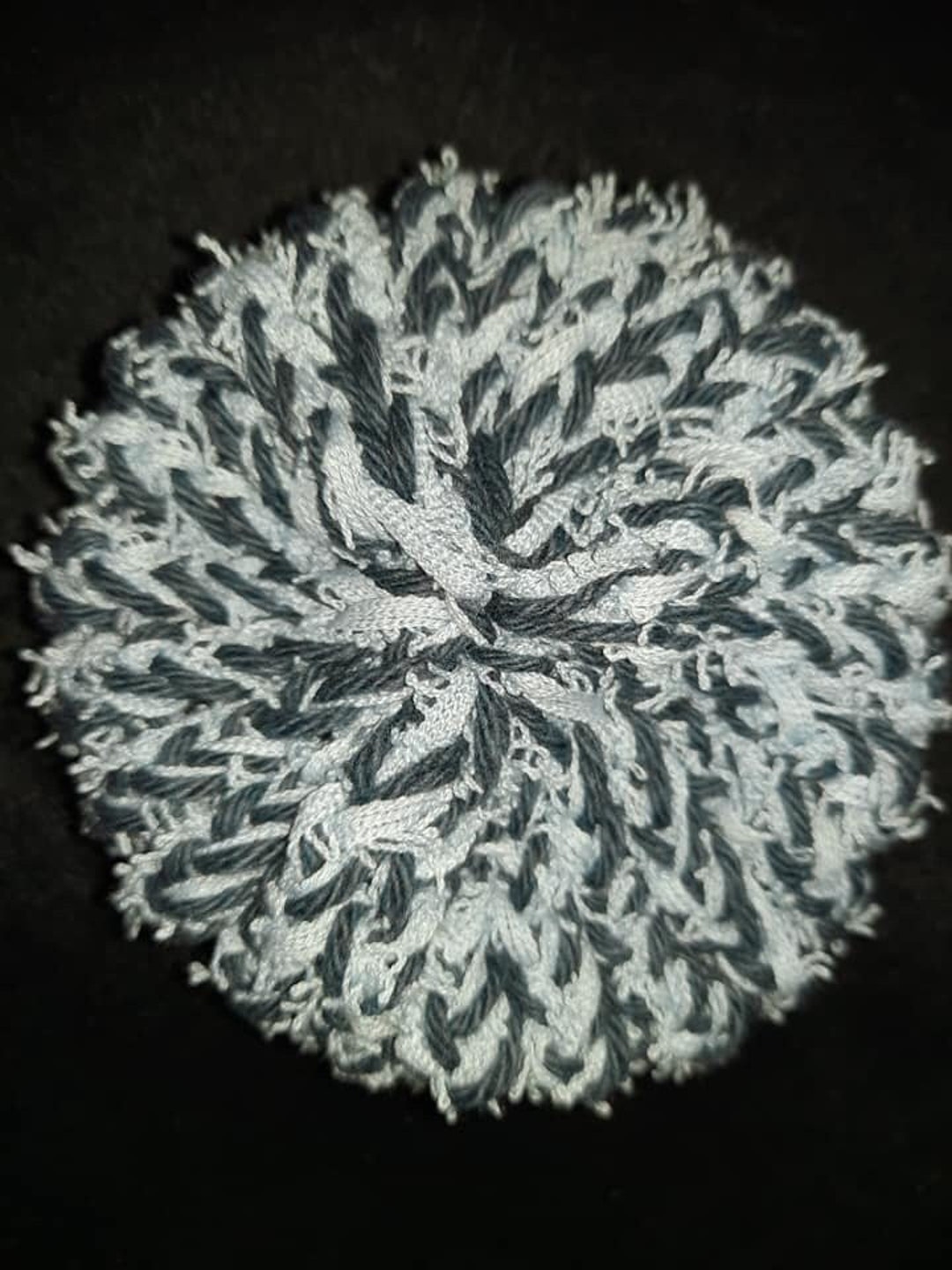 Round Loom Knit Cotton Scrubby with White Bath Scrubber Cloth Scrubby ...