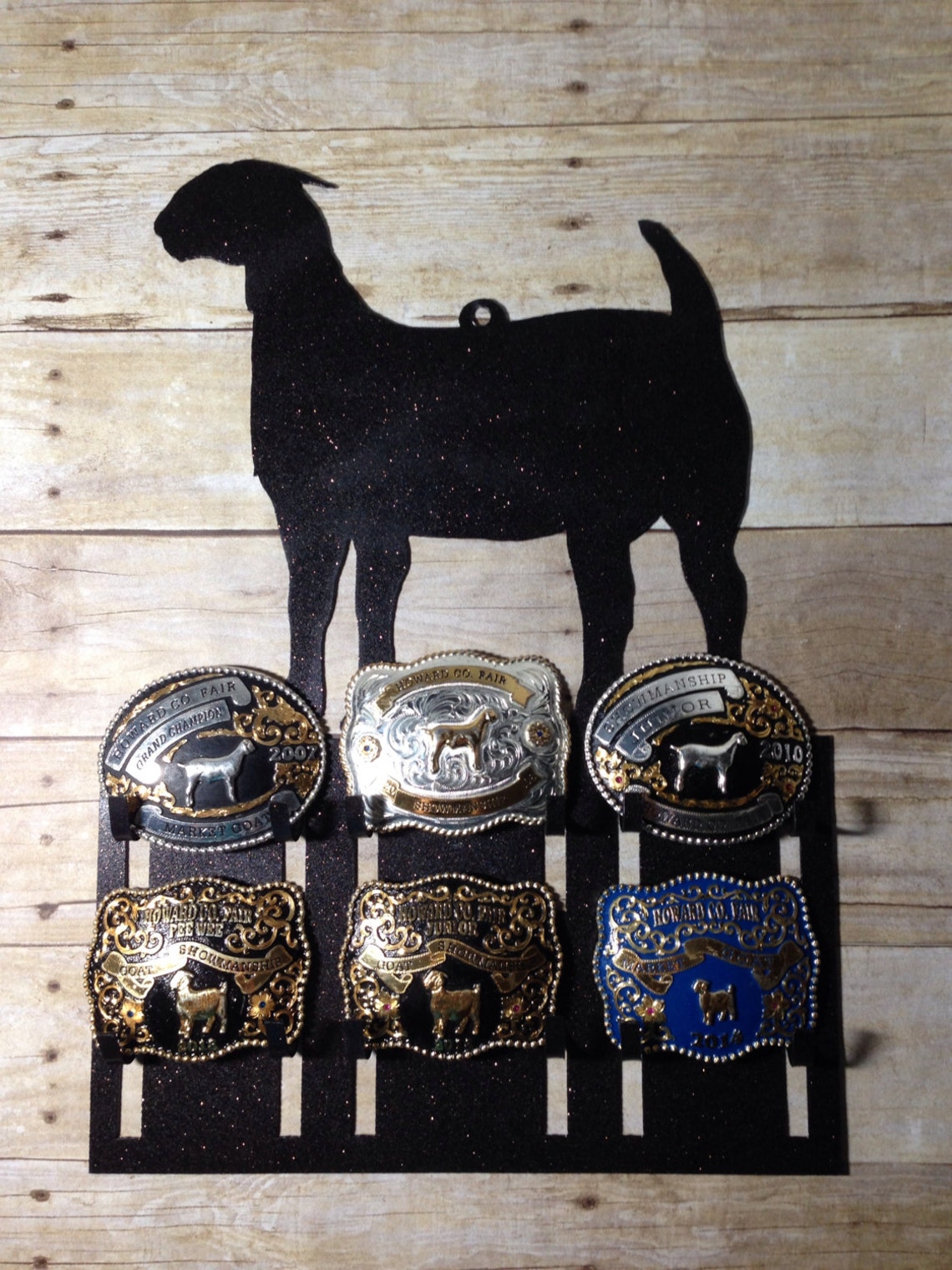 6 Belt Buckle Display Rack for Livestock Rodeo Buckles: 4-H - Etsy