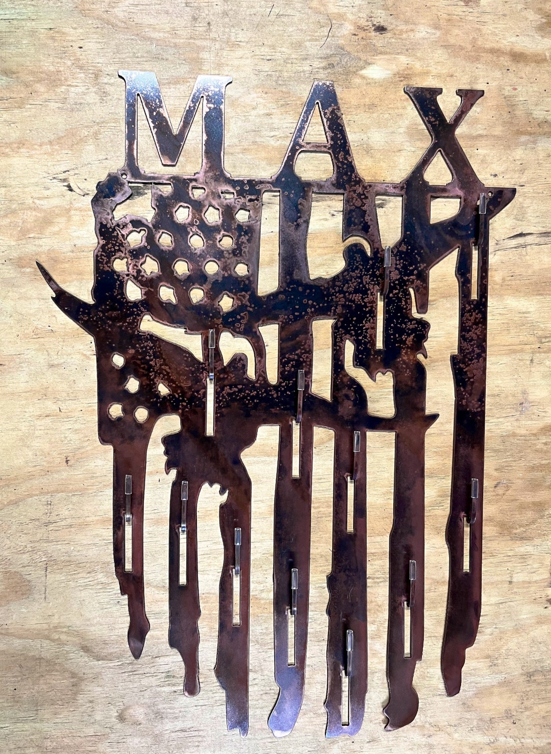 Flag Duck Call Display Rack for Duck Calls. Personalized, Holds 12 ...