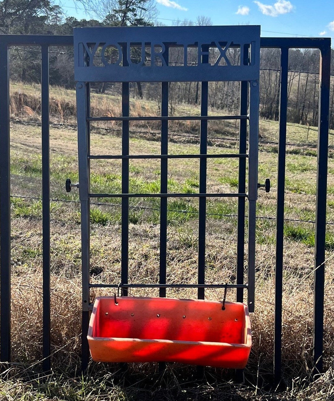 Show Pig, Hog, Goat, Lamb Adjustable Feeder Rack for Shows, Stalls, and ...