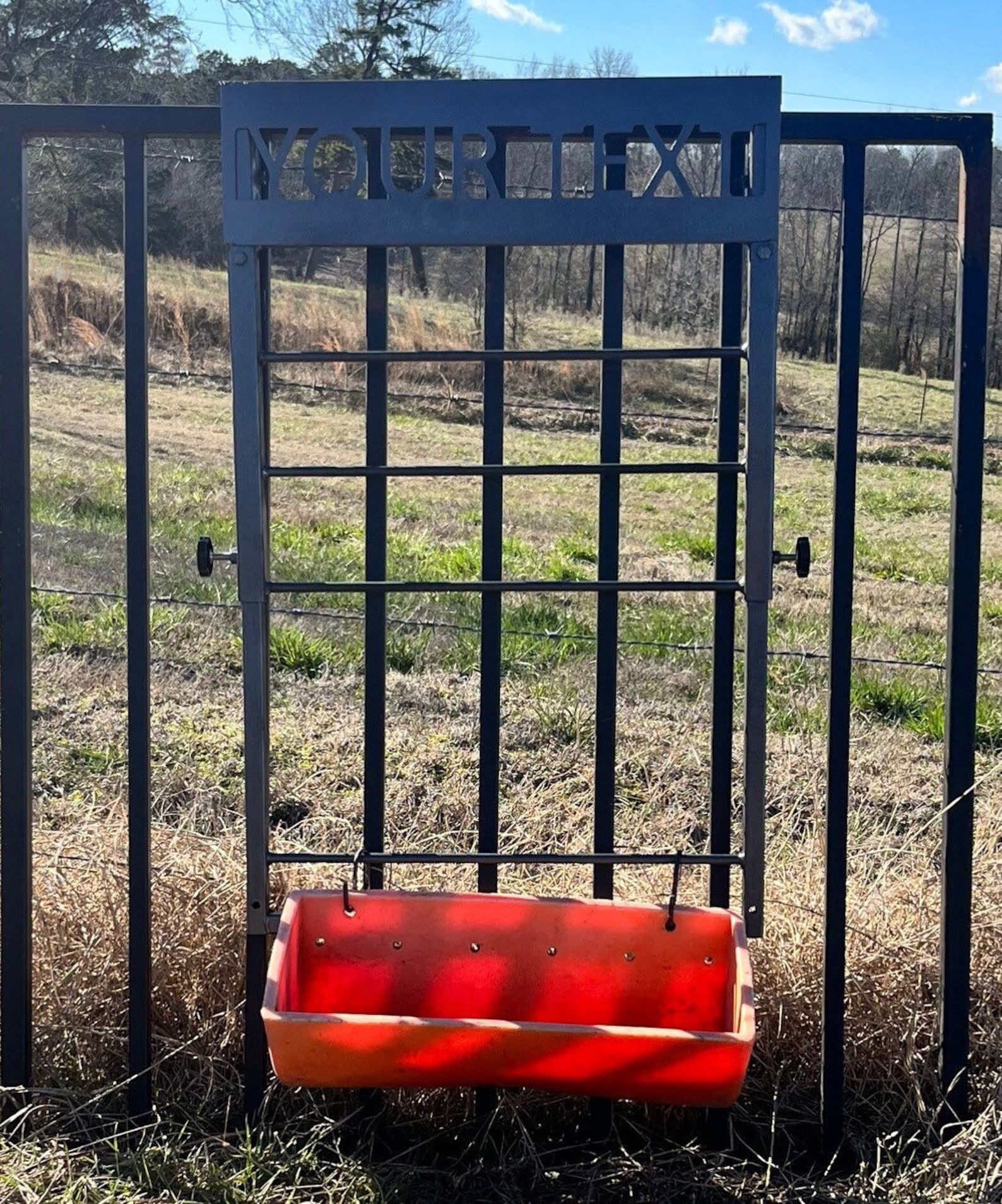 Show Pig, Hog, Goat, Lamb Adjustable Feeder Rack for Shows, Stalls, and ...