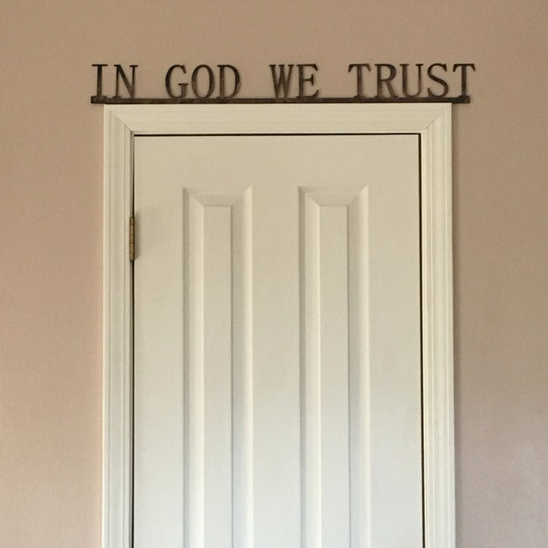 Trust God Sign - Etsy