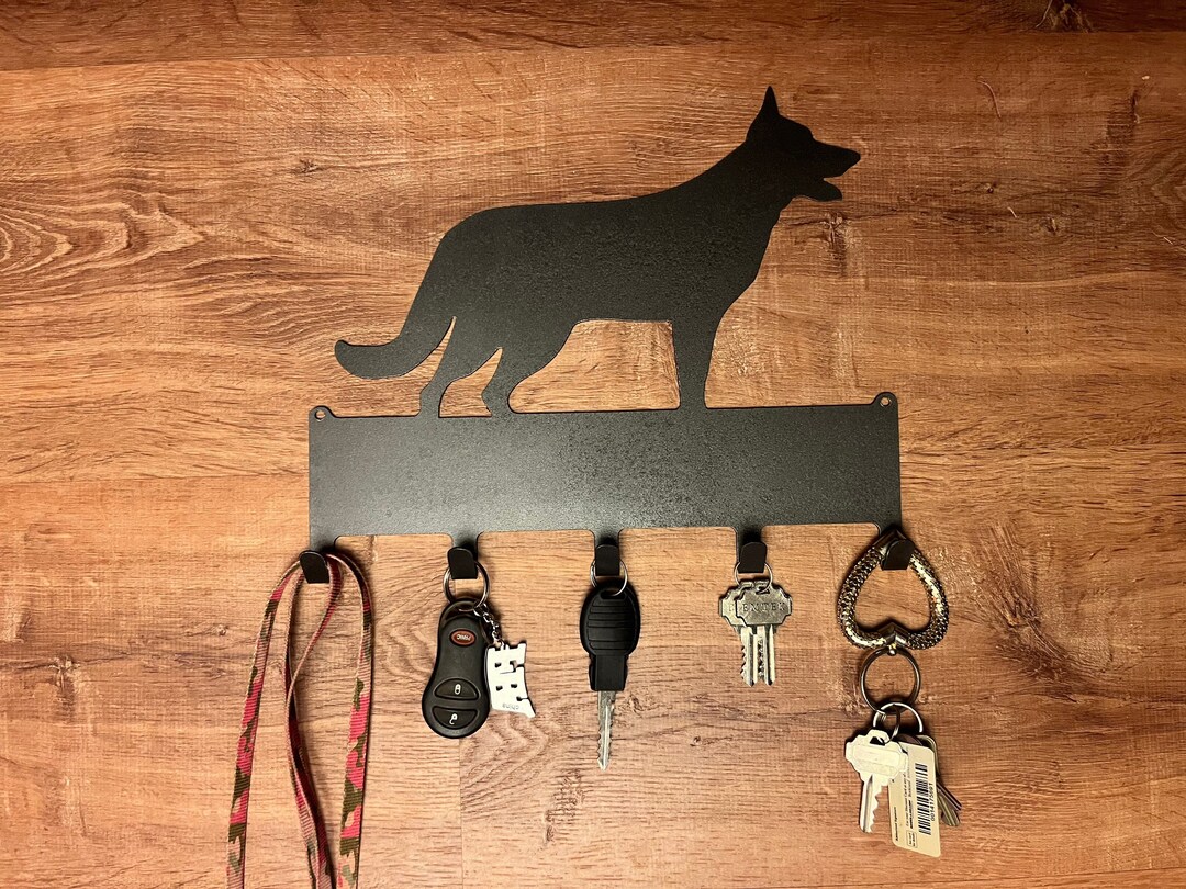 German Shepherd Key Rack or Leash Holder. - Etsy
